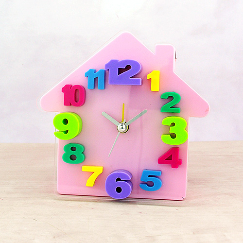 Alarmlı 3D Ev Masa Saati | Hediyemen.com