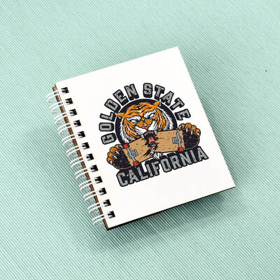 Golden State Motto Tasarım Hediyelik Not Defteri - Hediyemen.com