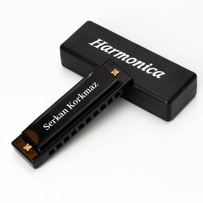 İsme Özel Mızıka Siyah - Hediyemen.com