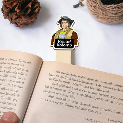 Kristof Kolomb Esprili Çubuk Kitap Ayracı - Hediyemen.com